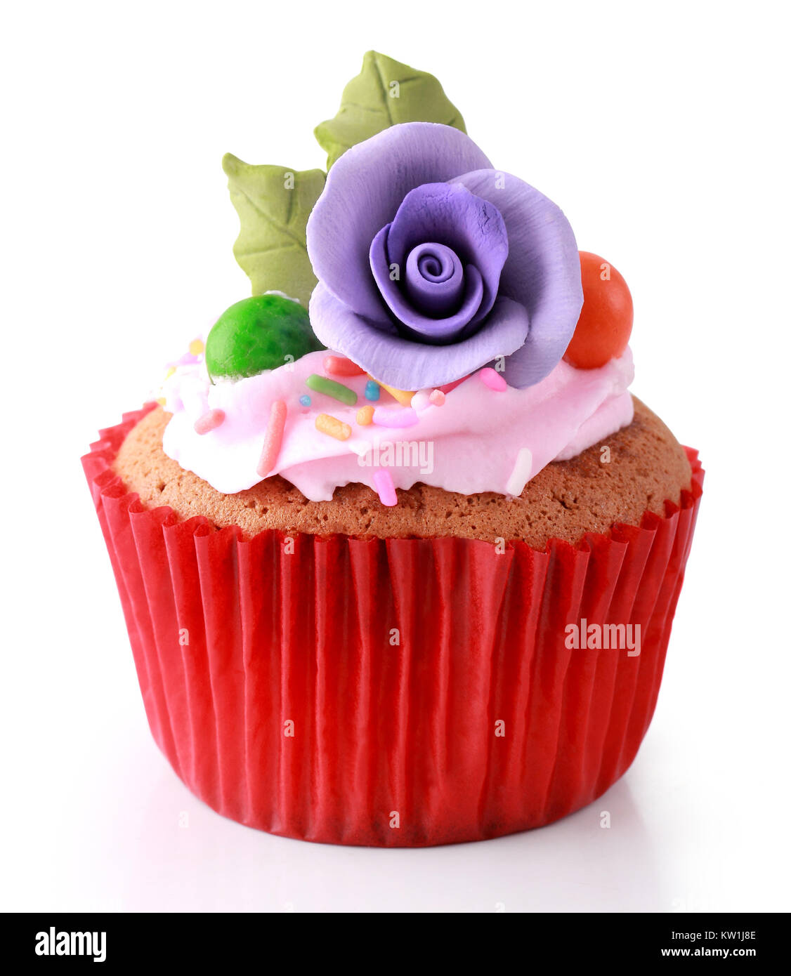One pink cupcake cutout hi-res stock photography and images - Alamy
