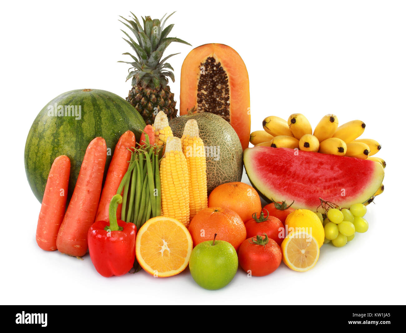 Colorful Fruits and vegetables Stock Photo - Alamy