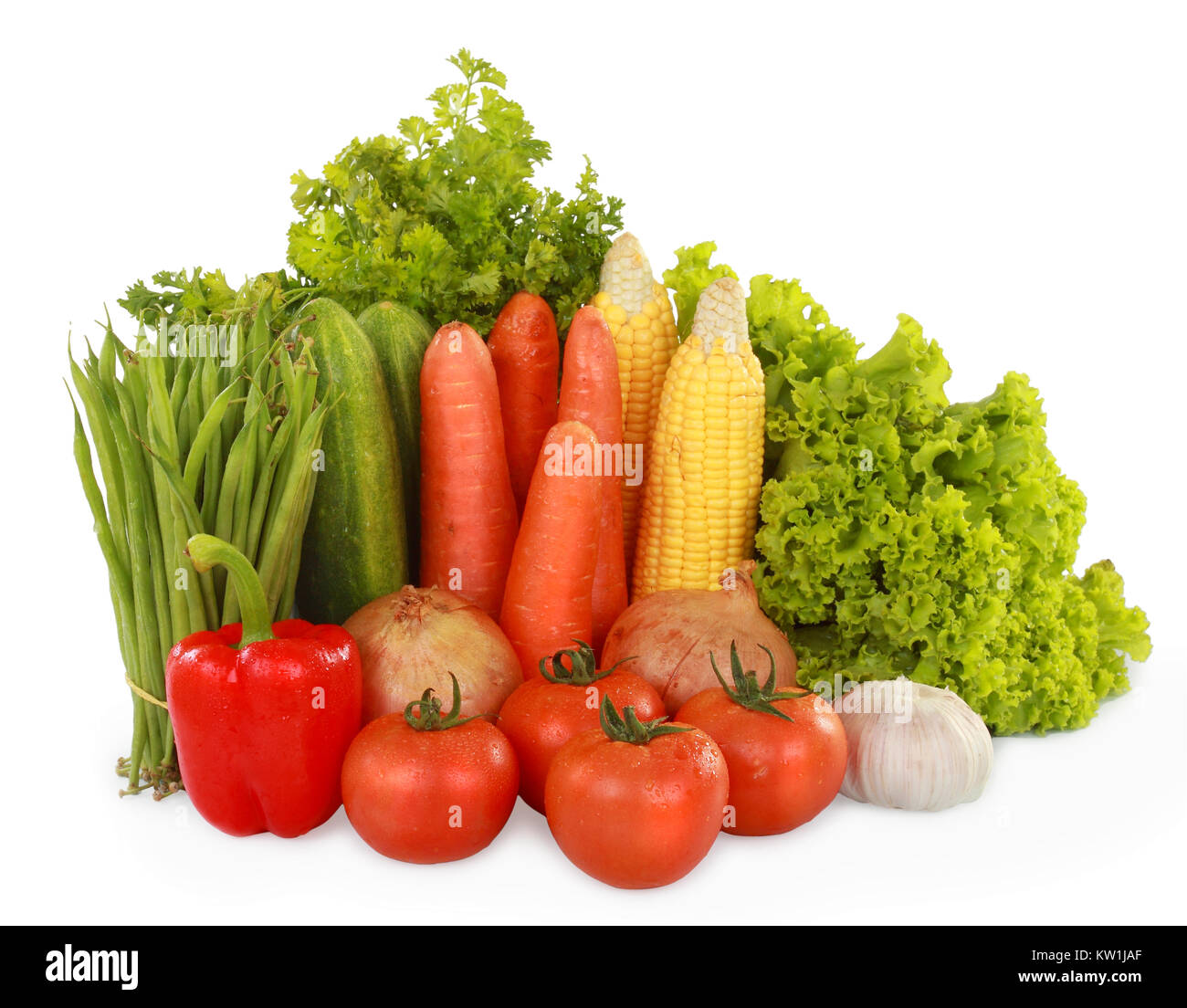 Combination of vegetables Cut Out Stock Images & Pictures - Alamy