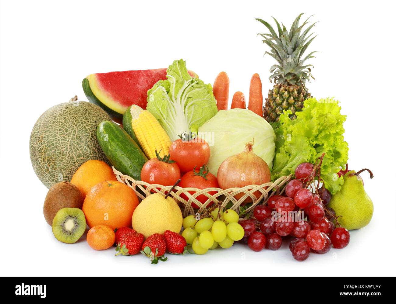 fresh fruits and vegetables Stock Photo - Alamy