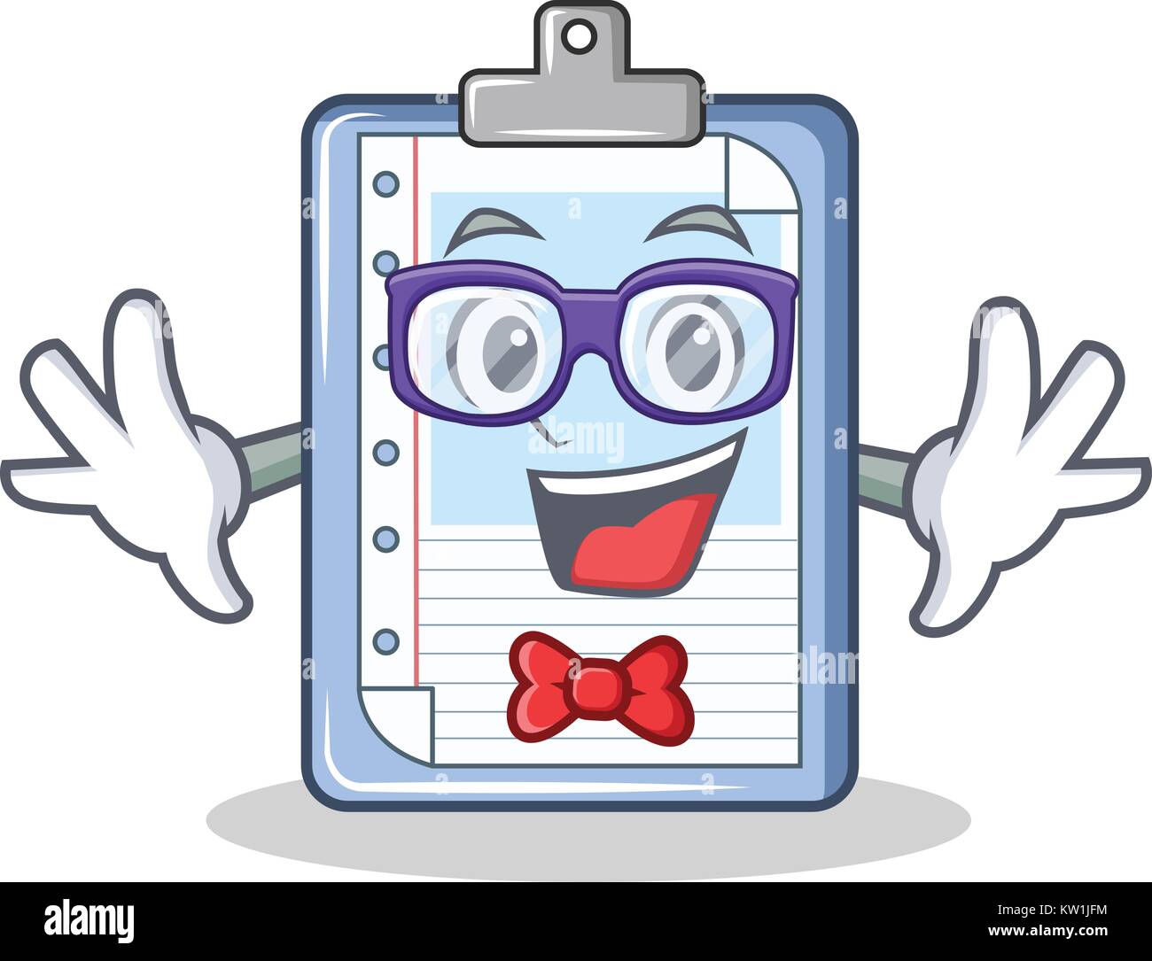 Geek clipboard character cartoon style Stock Vector Image & Art - Alamy
