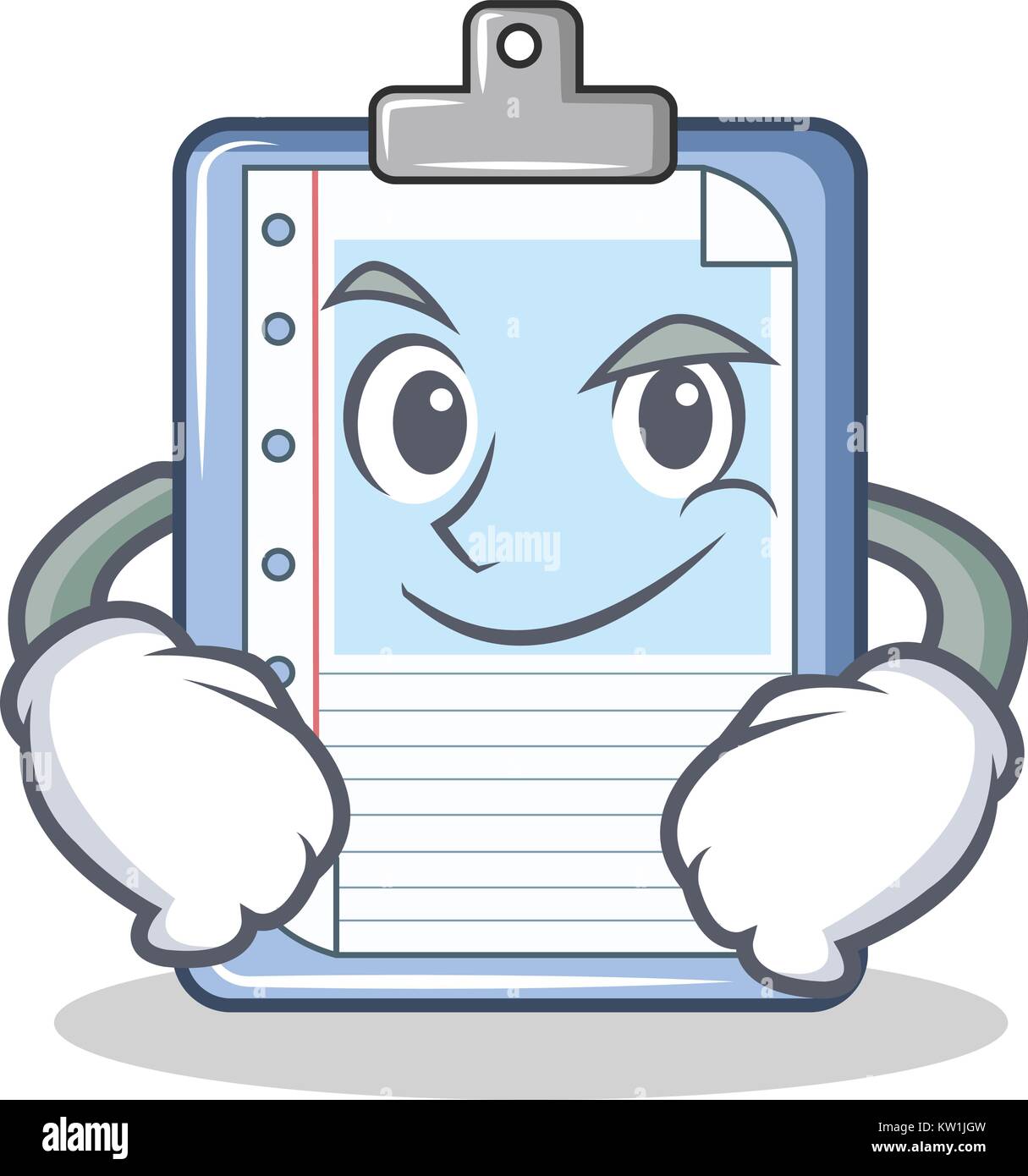 Smirking clipboard character cartoon style Stock Vector Image & Art - Alamy