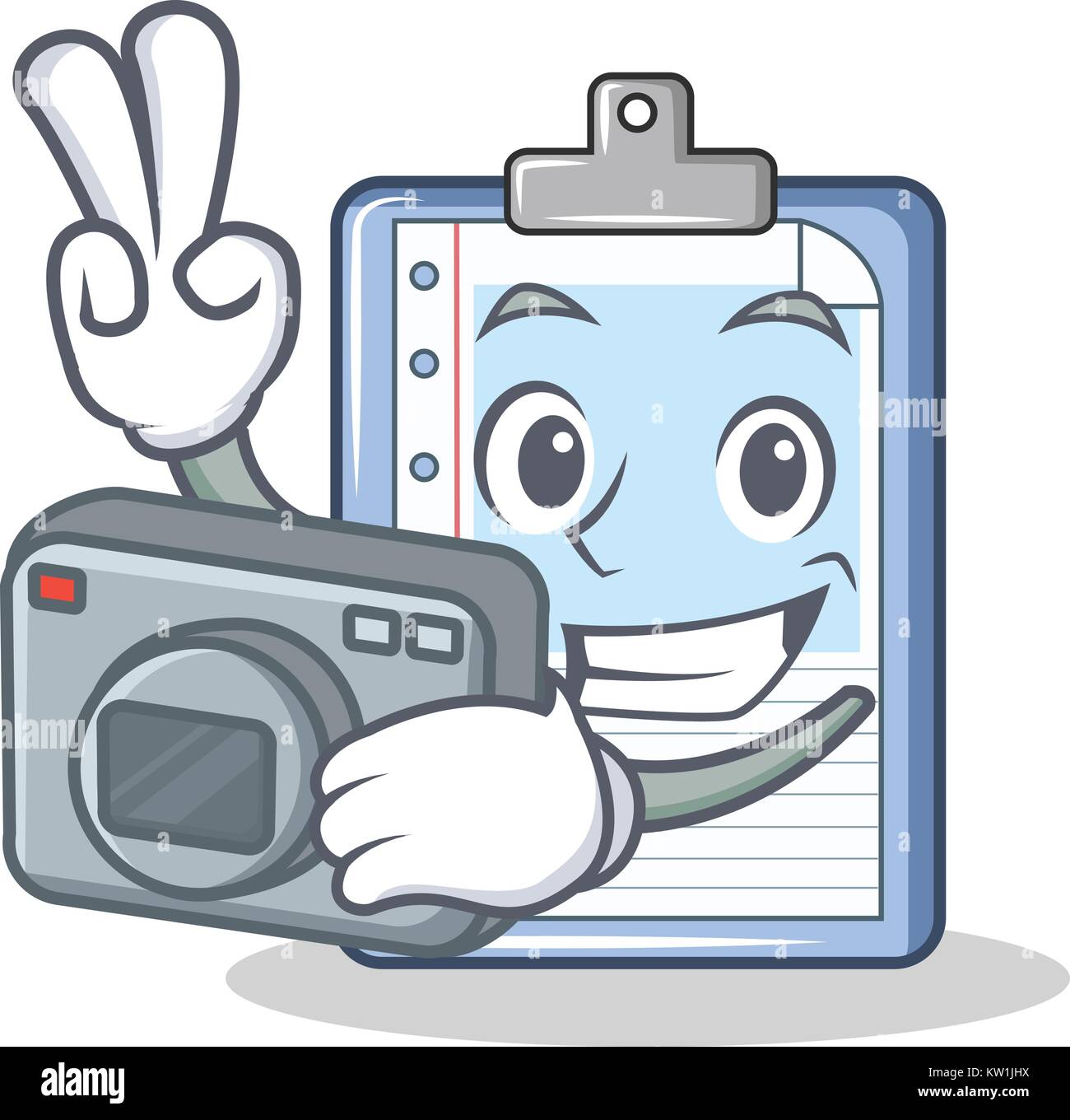 Photographer clipboard character cartoon style Stock Vector Image & Art ...