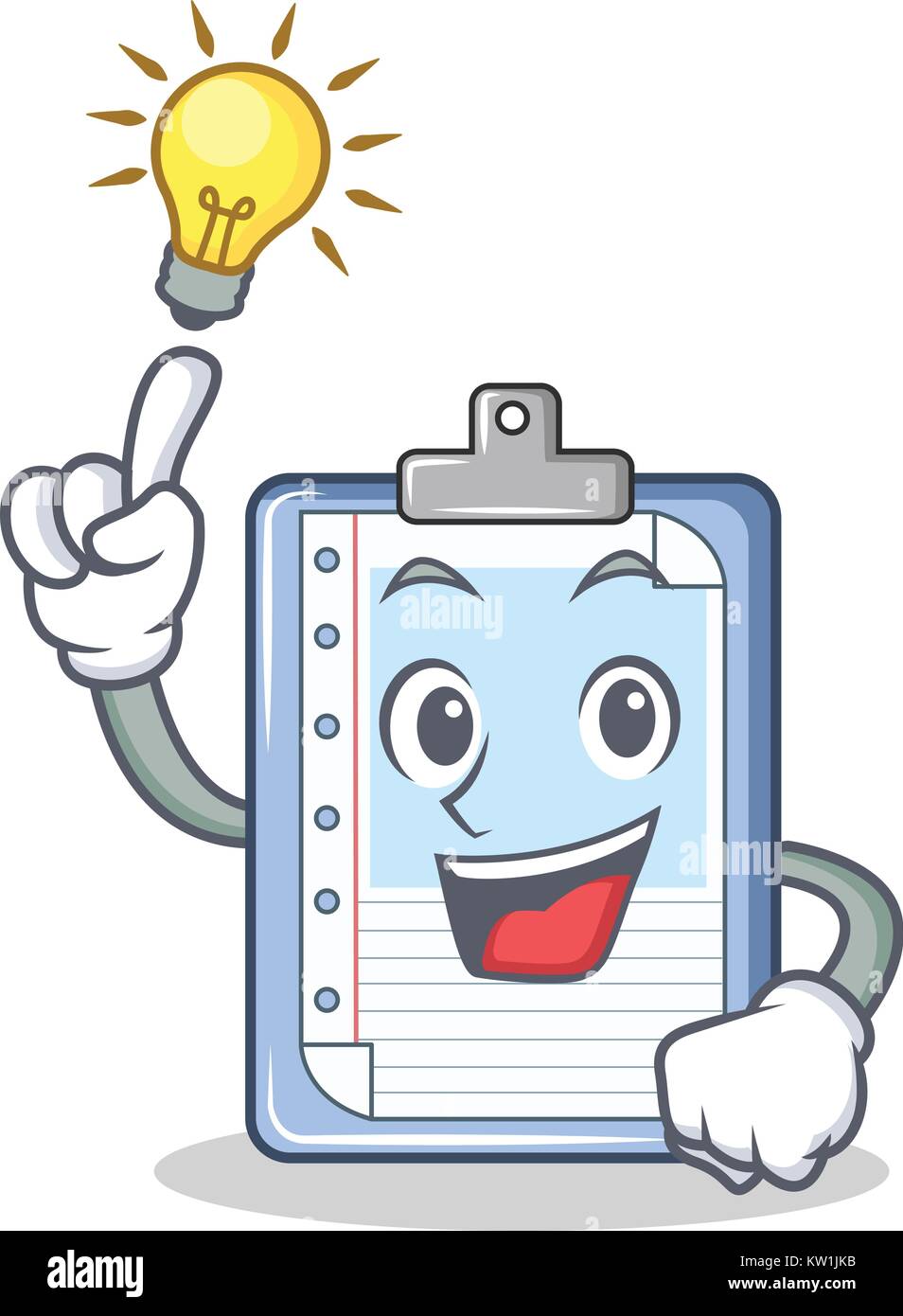 Have an idea clipboard character cartoon style Stock Vector Image & Art ...