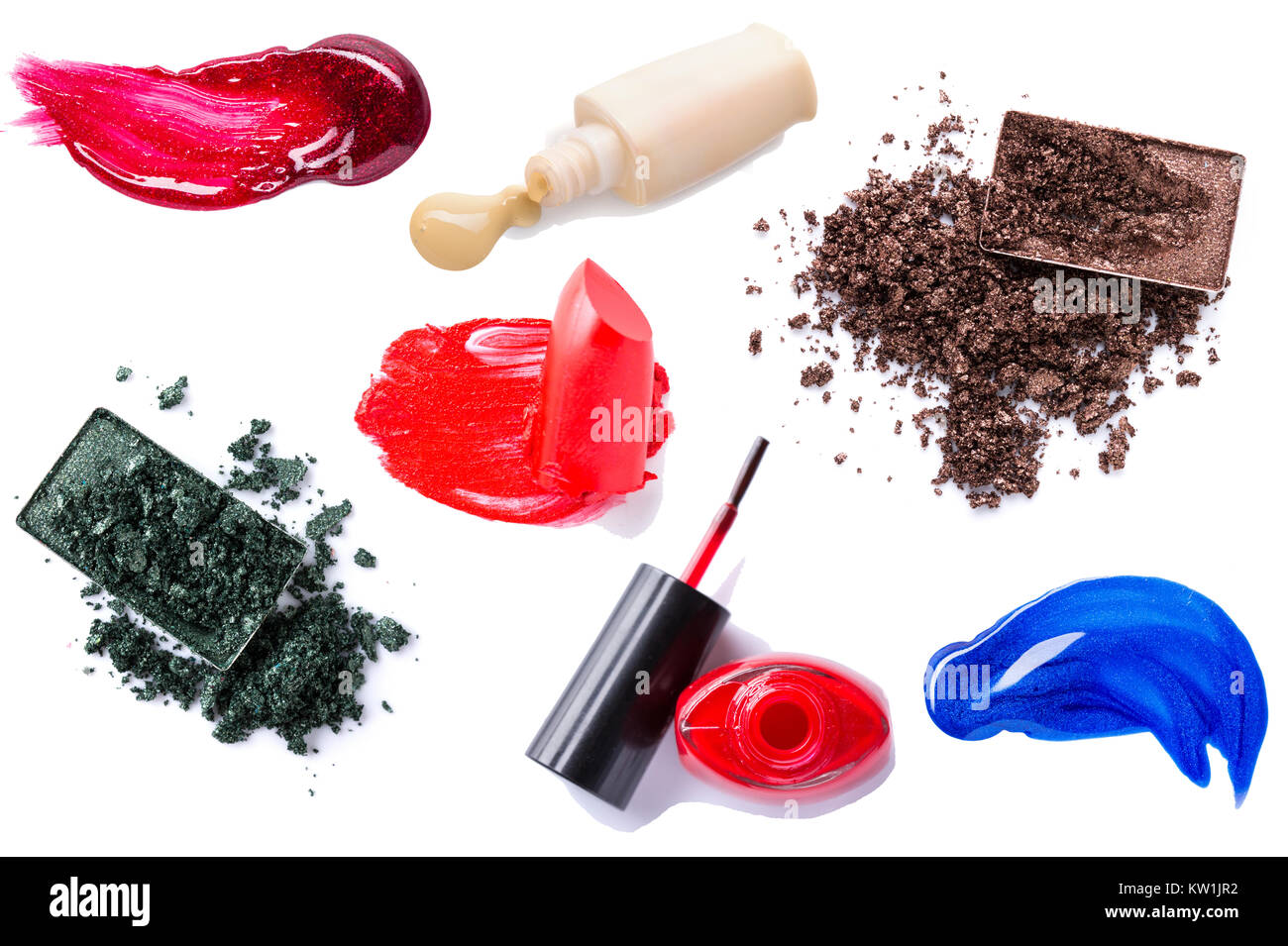 Eye brush set Cut Out Stock Images & Pictures - Alamy