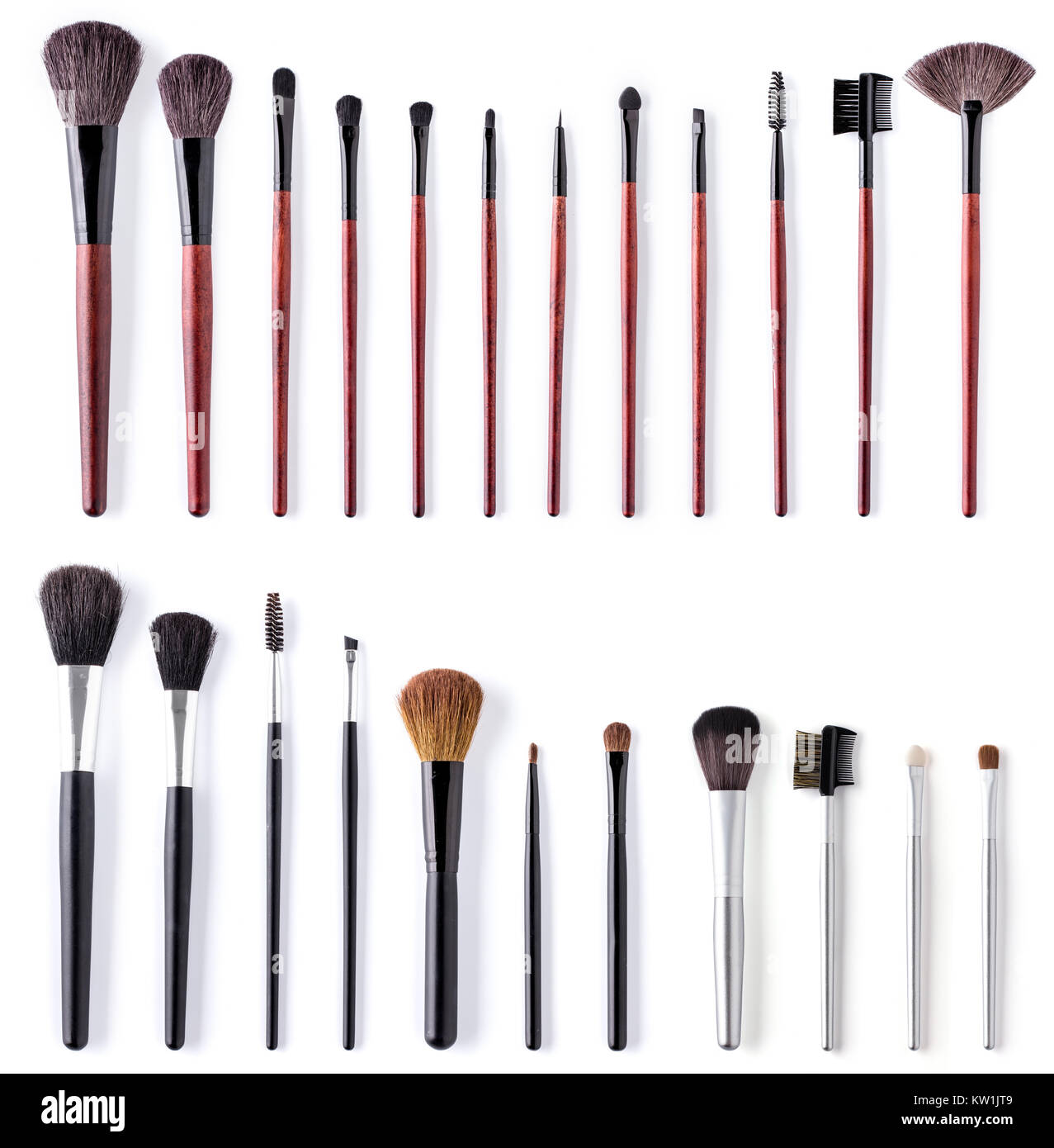 Eye brush set Cut Out Stock Images & Pictures - Alamy