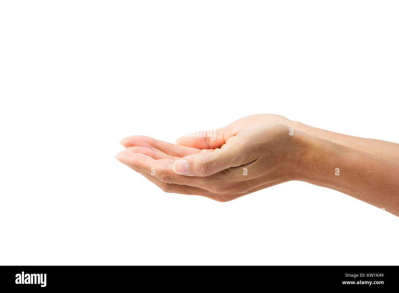 Cupped Hands Side View