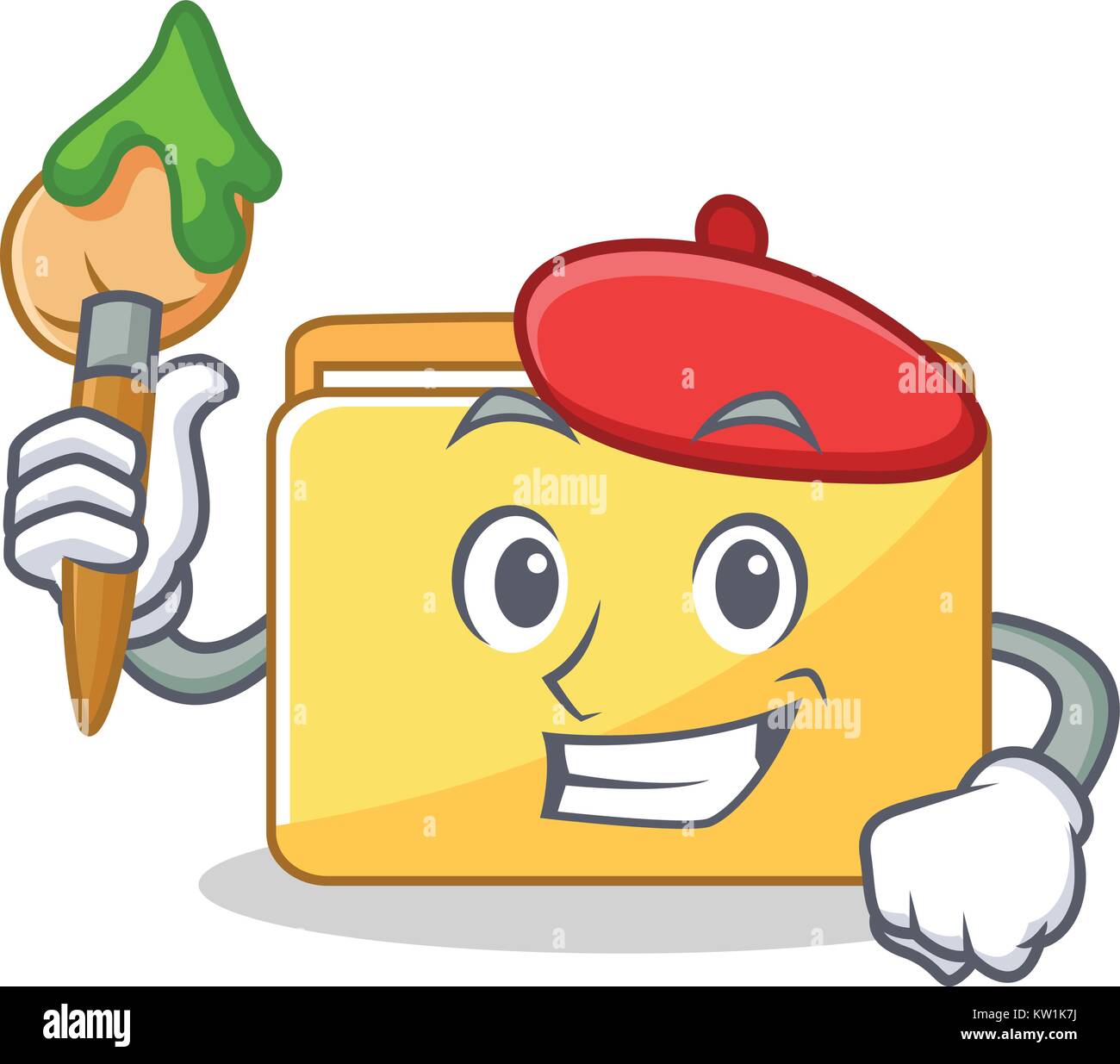 Artist folder character cartoon style Stock Vector Image & Art - Alamy