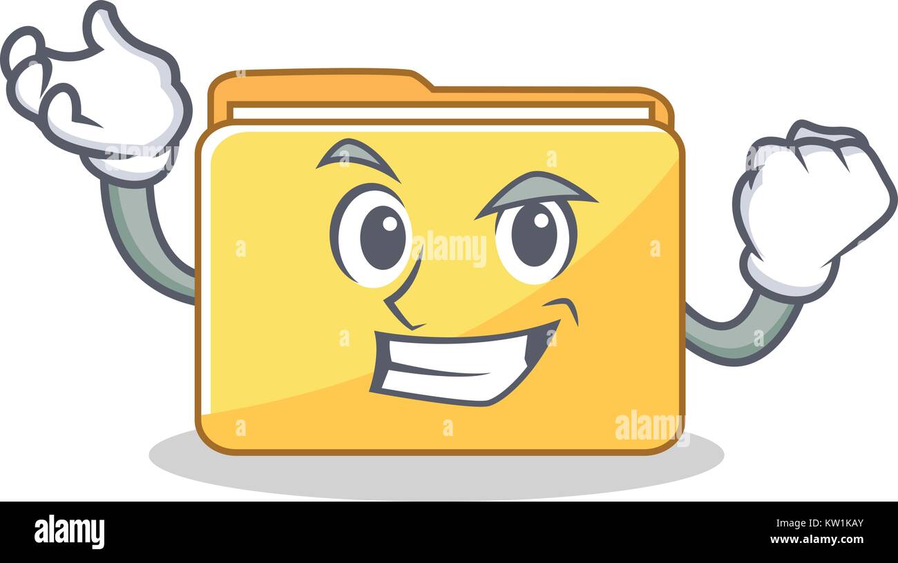 Successful folder character cartoon style Stock Vector Image & Art - Alamy
