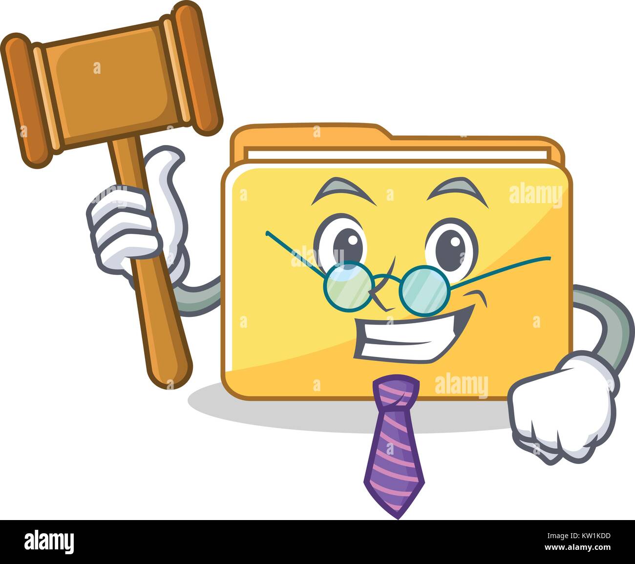 Judge folder character cartoon style Stock Vector Image & Art - Alamy