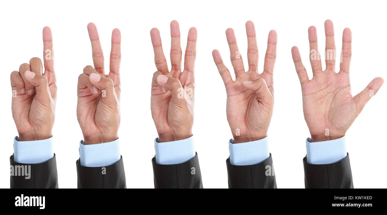 counting hand isolated Stock Photo - Alamy