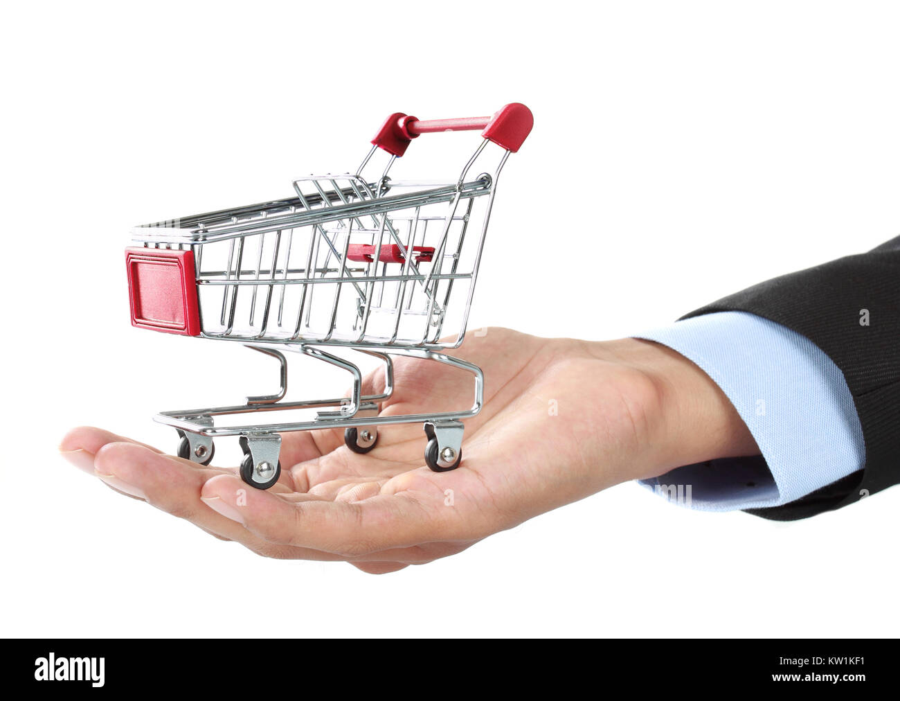 hand and shopping cart Stock Photo - Alamy