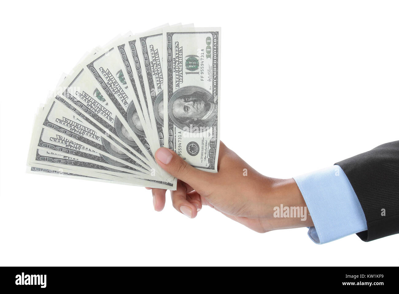 hand with money Stock Photo - Alamy