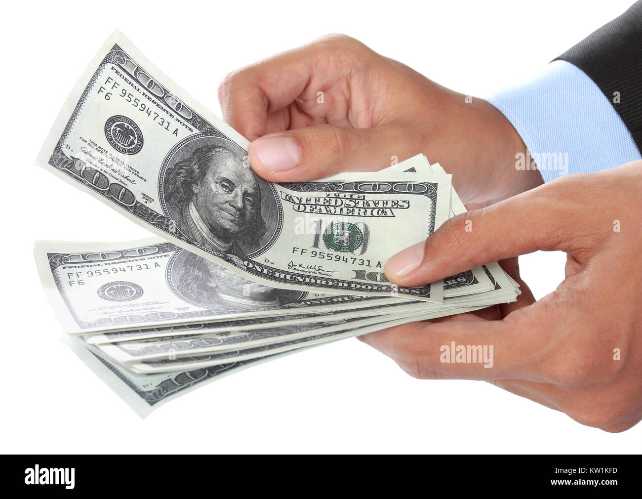 hand with money Stock Photo - Alamy
