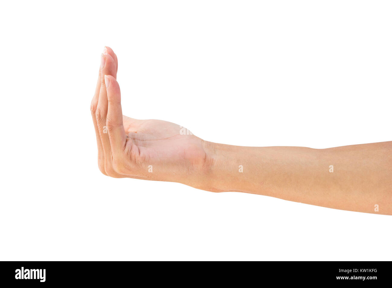 Hand gesture call come on, come here symbol isolated on white ...