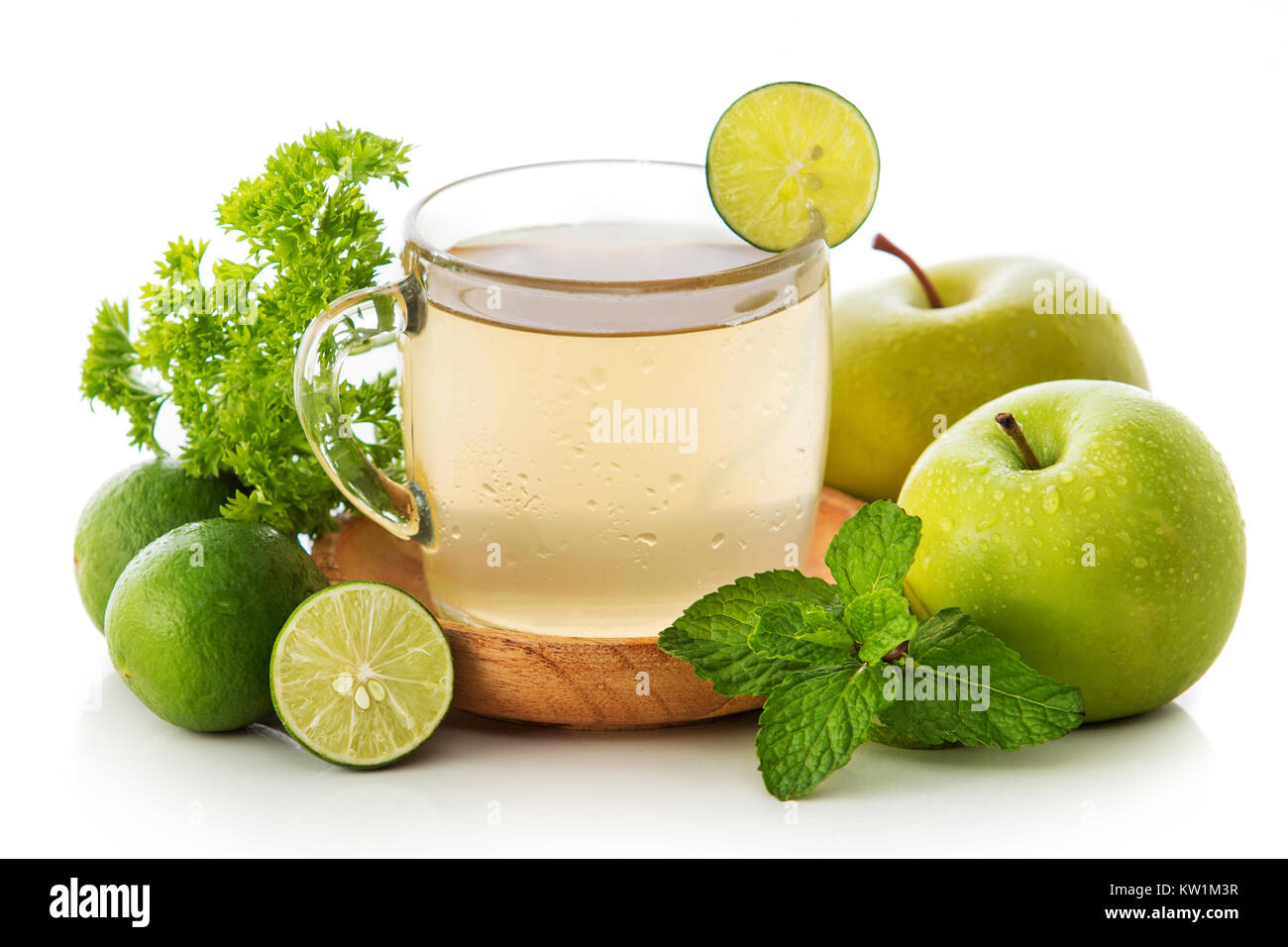 glass of fresh mix juice with ingredients Stock Photo - Alamy