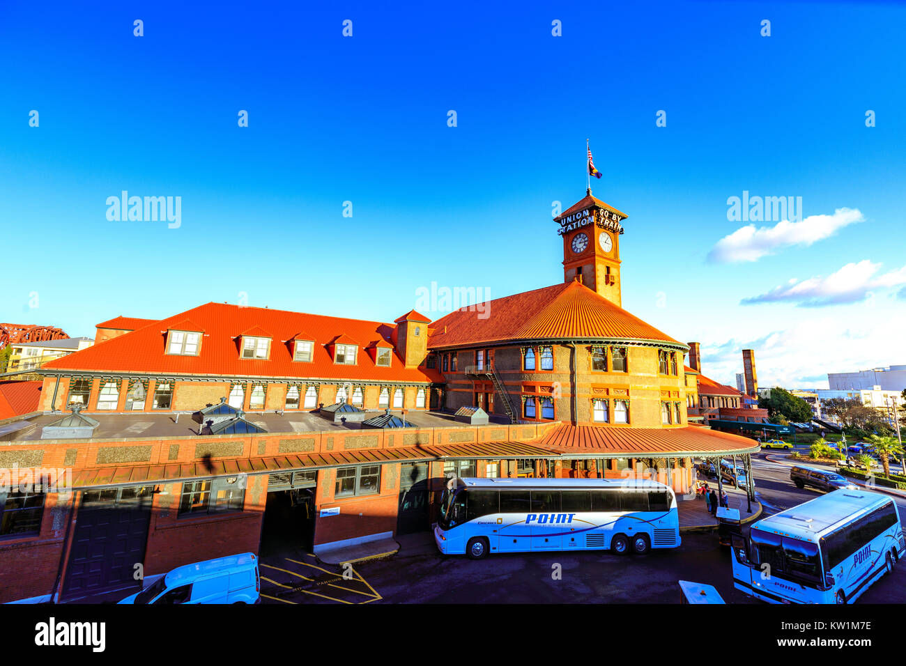 Portland, US - Dec 21, 2017 : Union Station Train Transportation ...