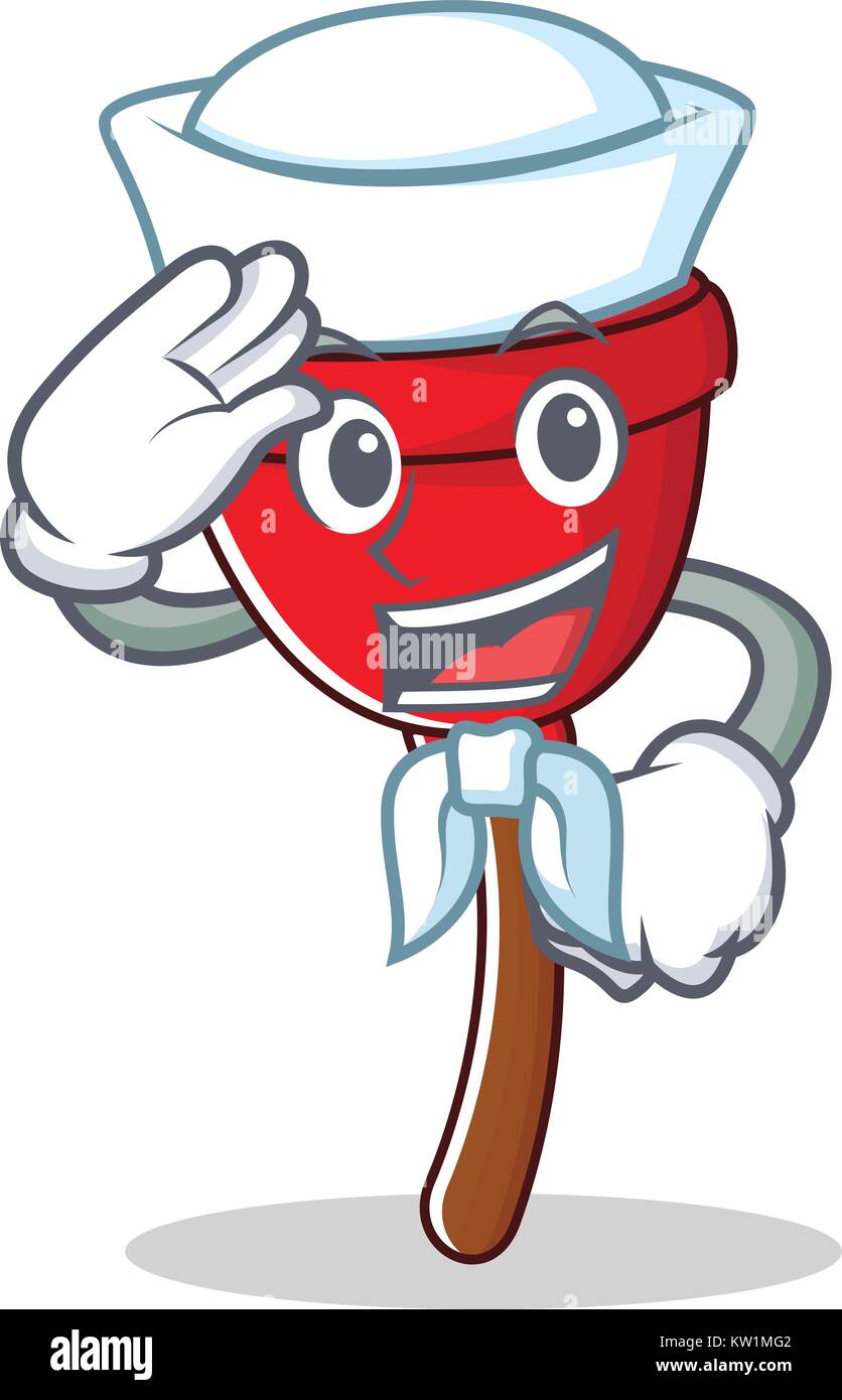 Sailor plunger character cartoon style Stock Vector Image & Art - Alamy