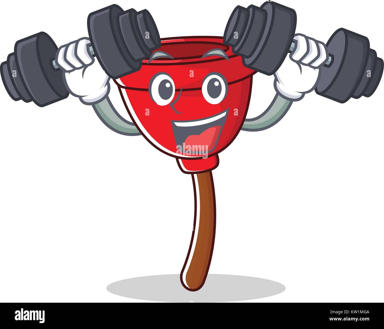 Fitness plunger character cartoon style Stock Vector Image & Art - Alamy