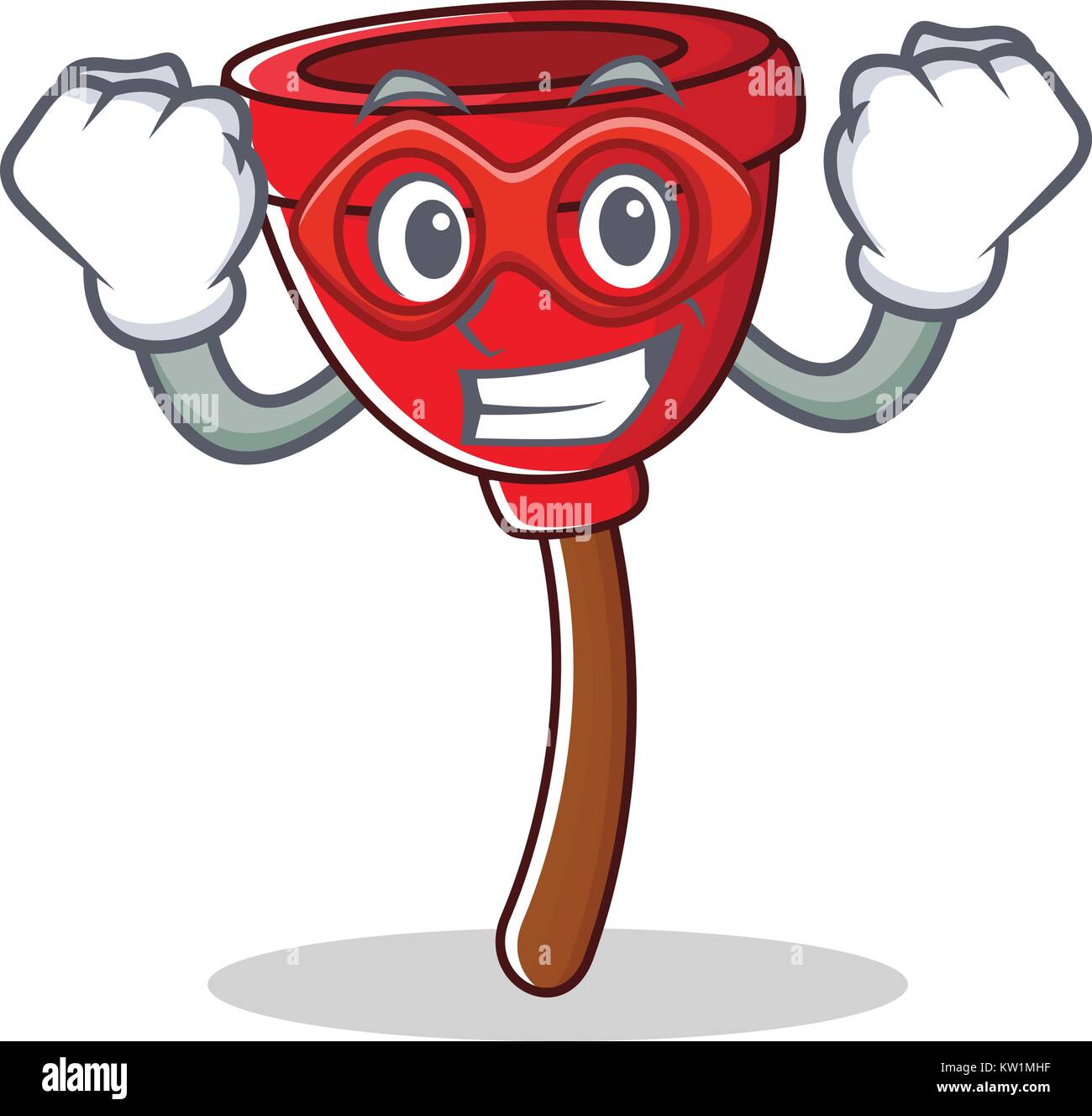 Super hero plunger character cartoon style Stock Vector Image & Art - Alamy