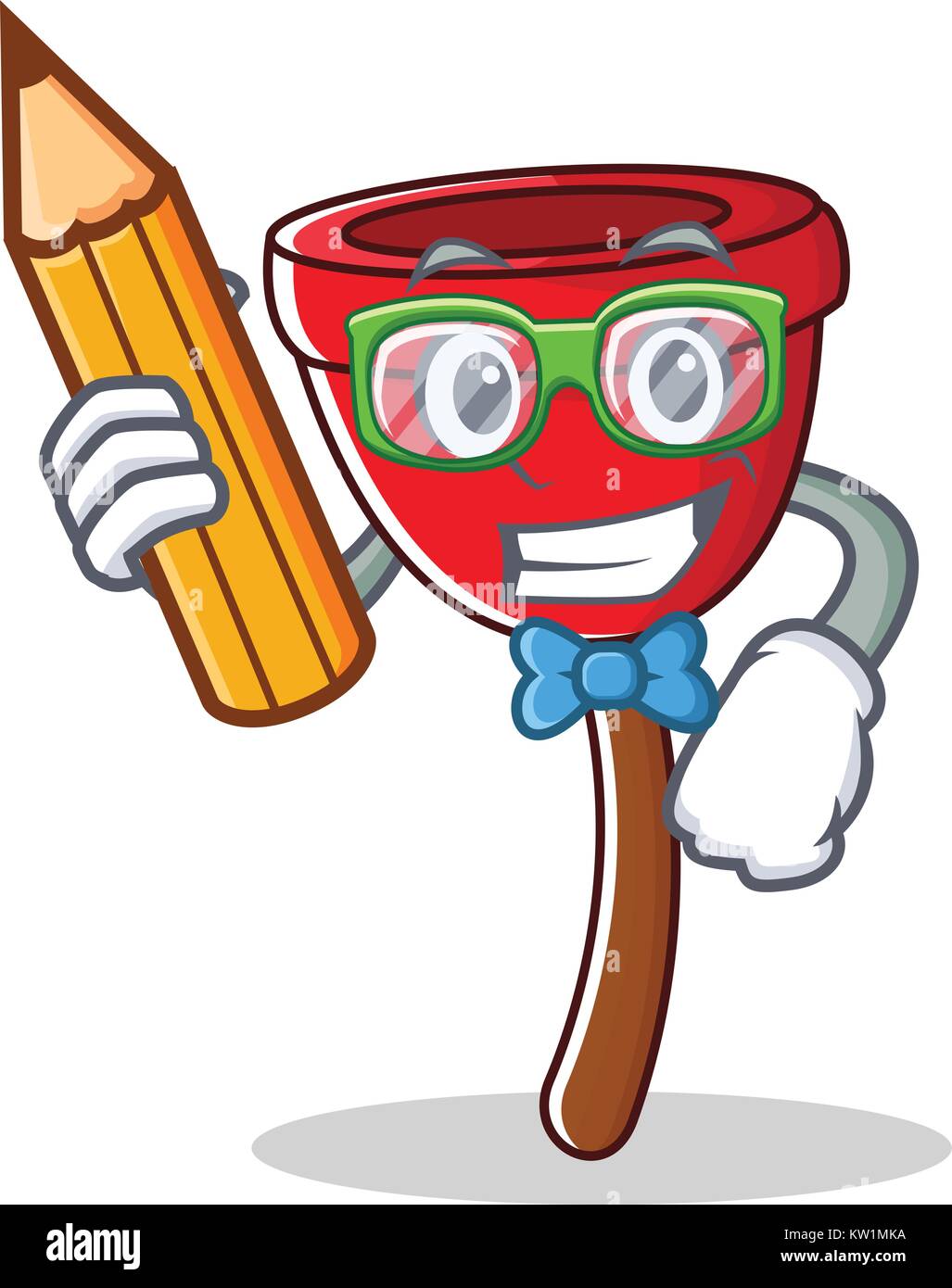 Student plunger character cartoon style Stock Vector Image & Art - Alamy