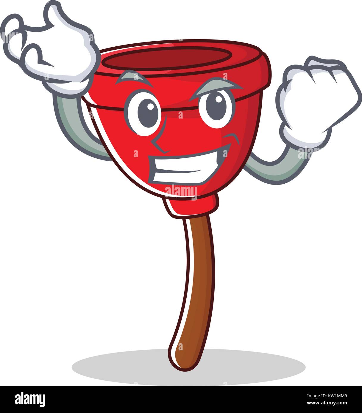 Successful plunger character cartoon style Stock Vector Image & Art - Alamy