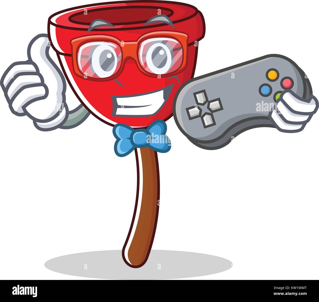 Gamer plunger character cartoon style Stock Vector Image & Art - Alamy