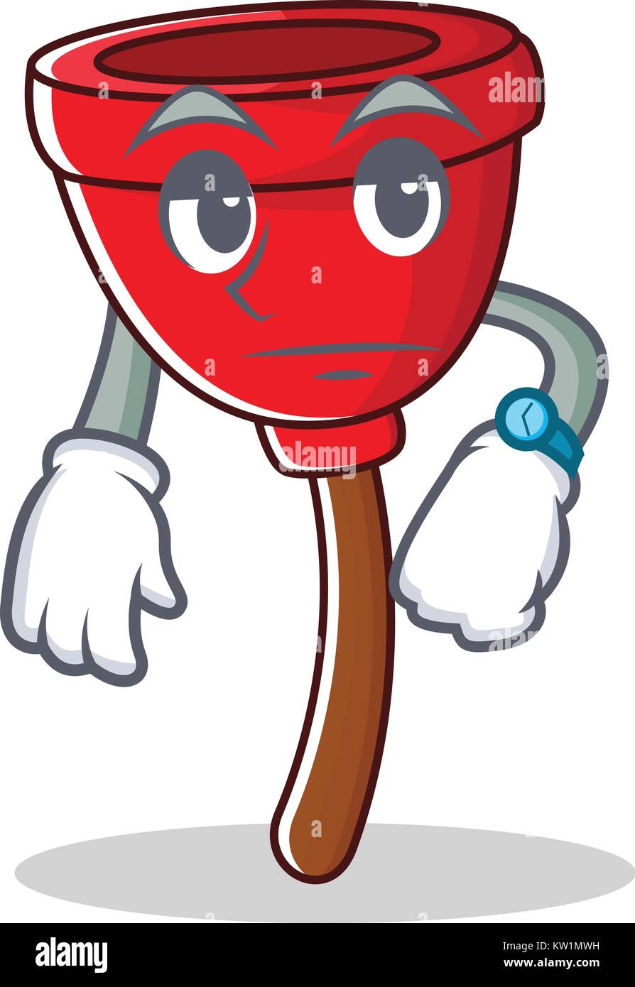 Waiting plunger character cartoon style Stock Vector Image & Art - Alamy