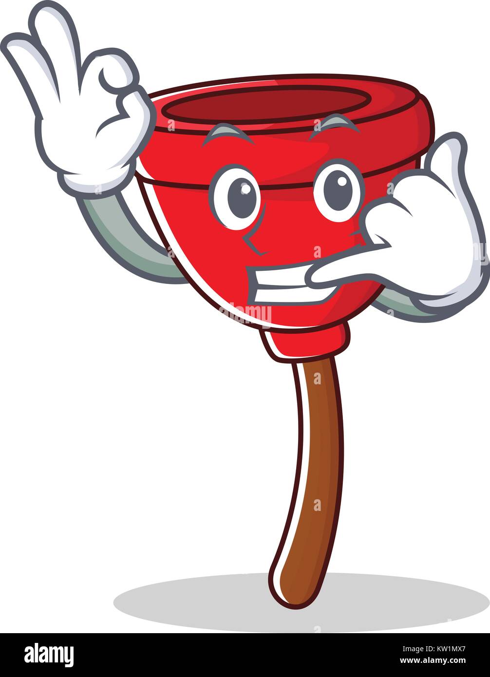 Call me plunger character cartoon style Stock Vector Image & Art - Alamy