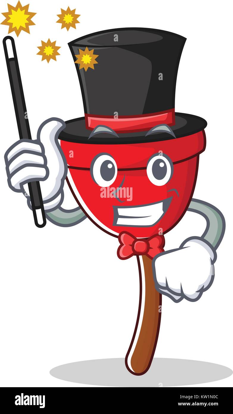 Magician plunger character cartoon style Stock Vector Image & Art - Alamy