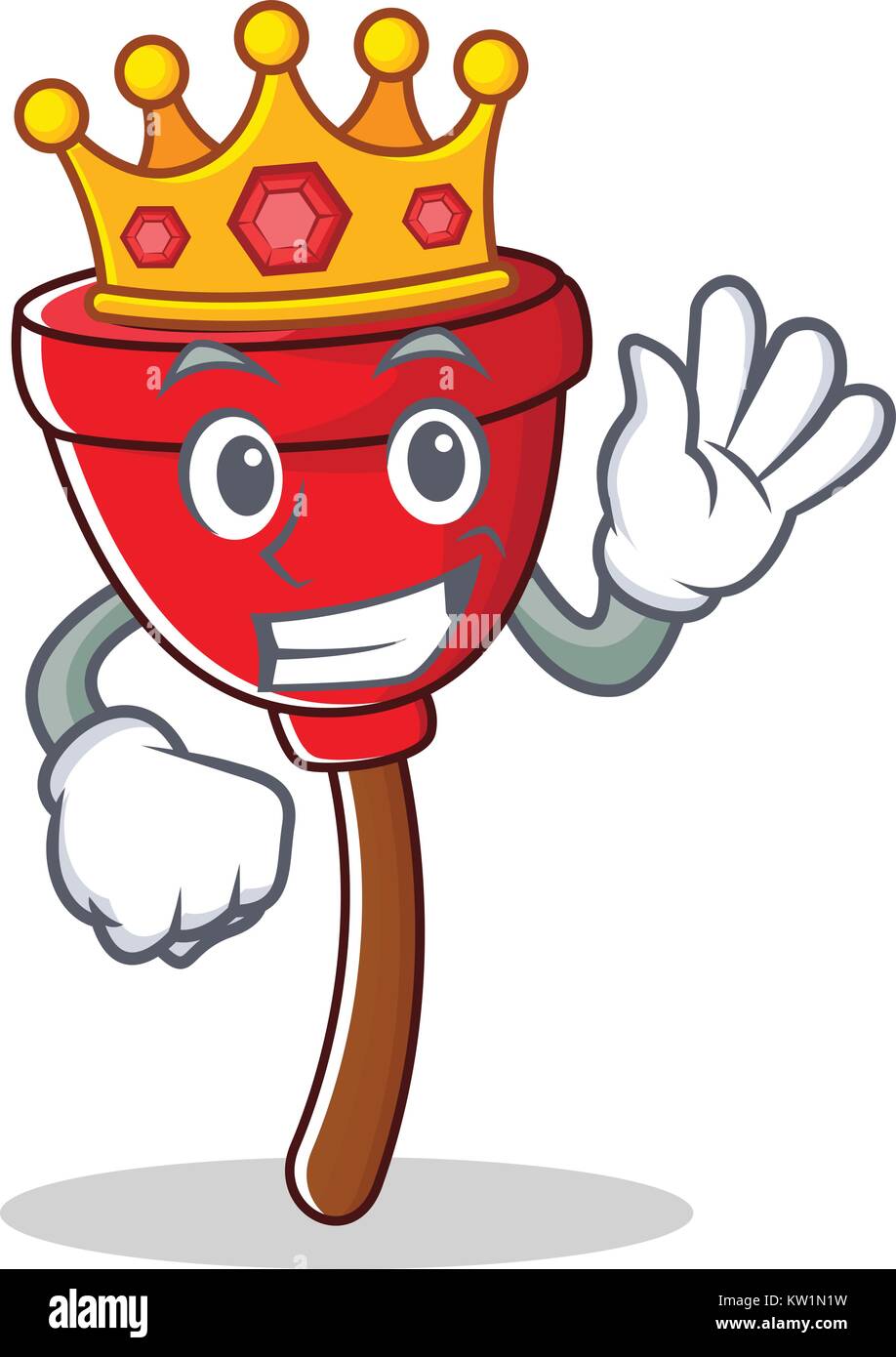 King plunger character cartoon style Stock Vector Image & Art - Alamy