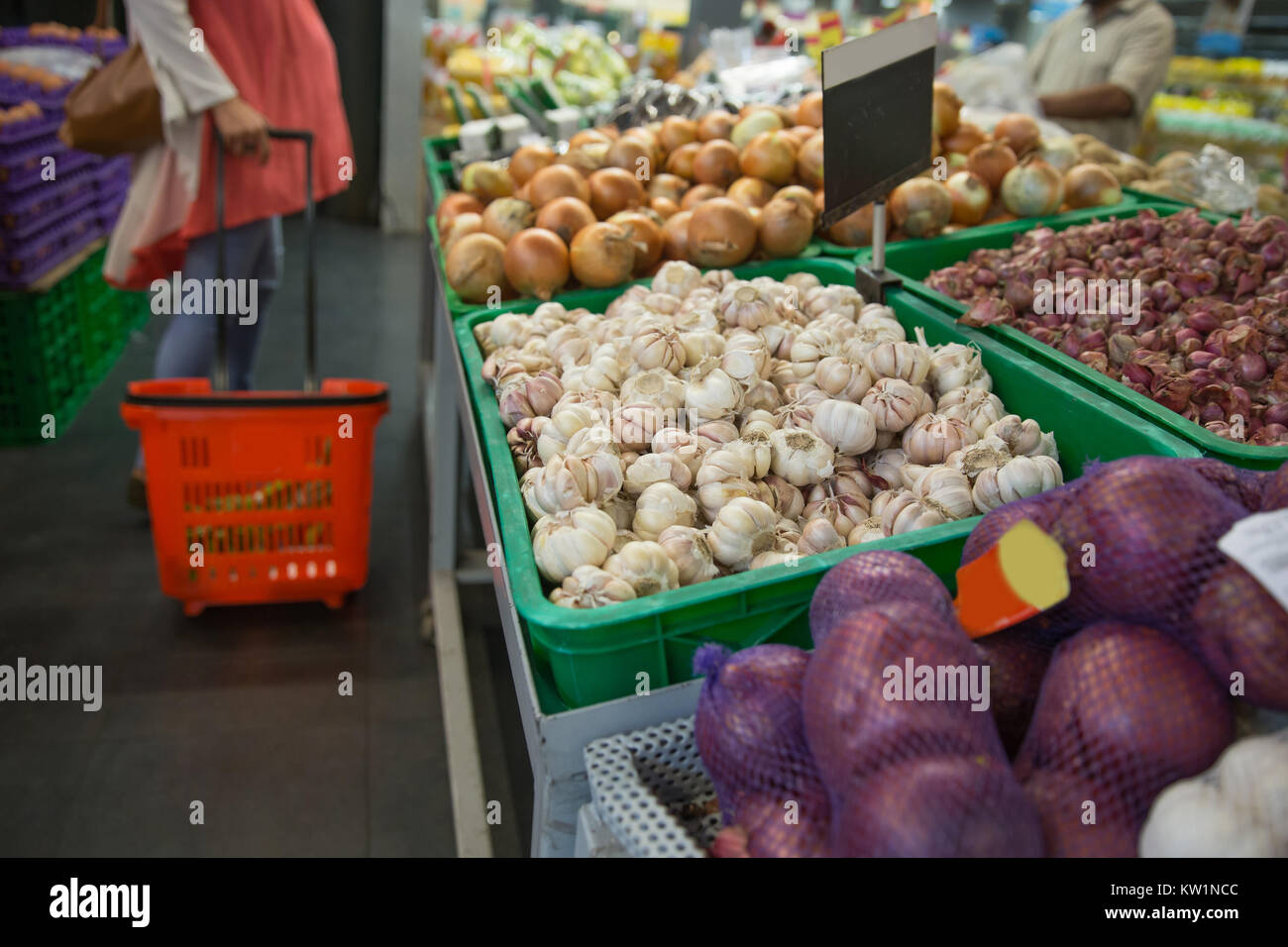 Lots of different ingredient in grocery store Stock Photo - Alamy