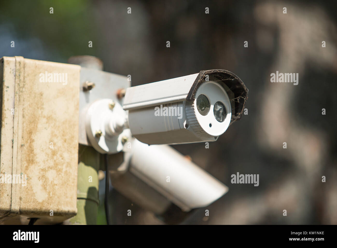 A set of cctv camera on outdoor Stock Photo - Alamy
