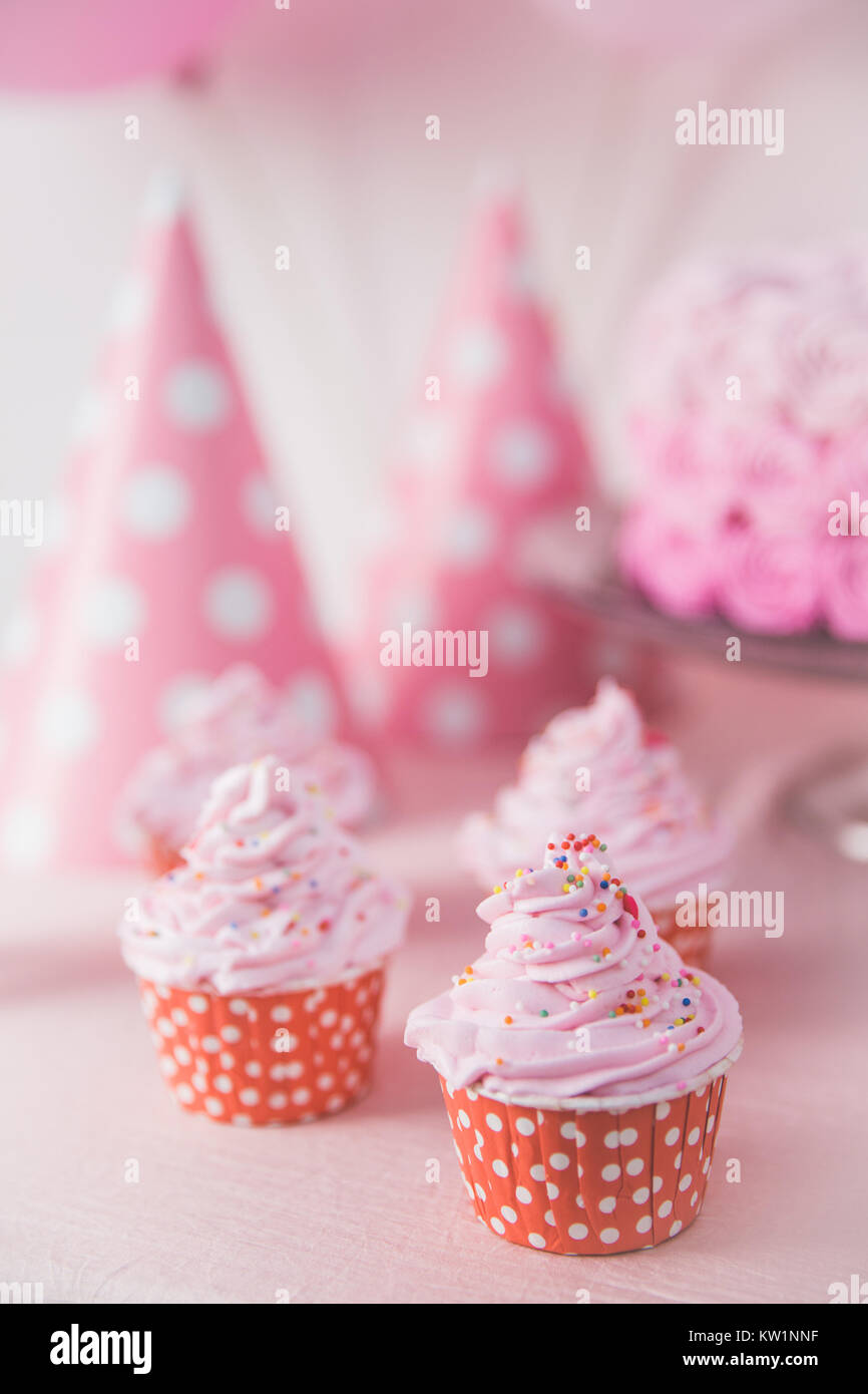 sweet corner of a birthday party Stock Photo - Alamy