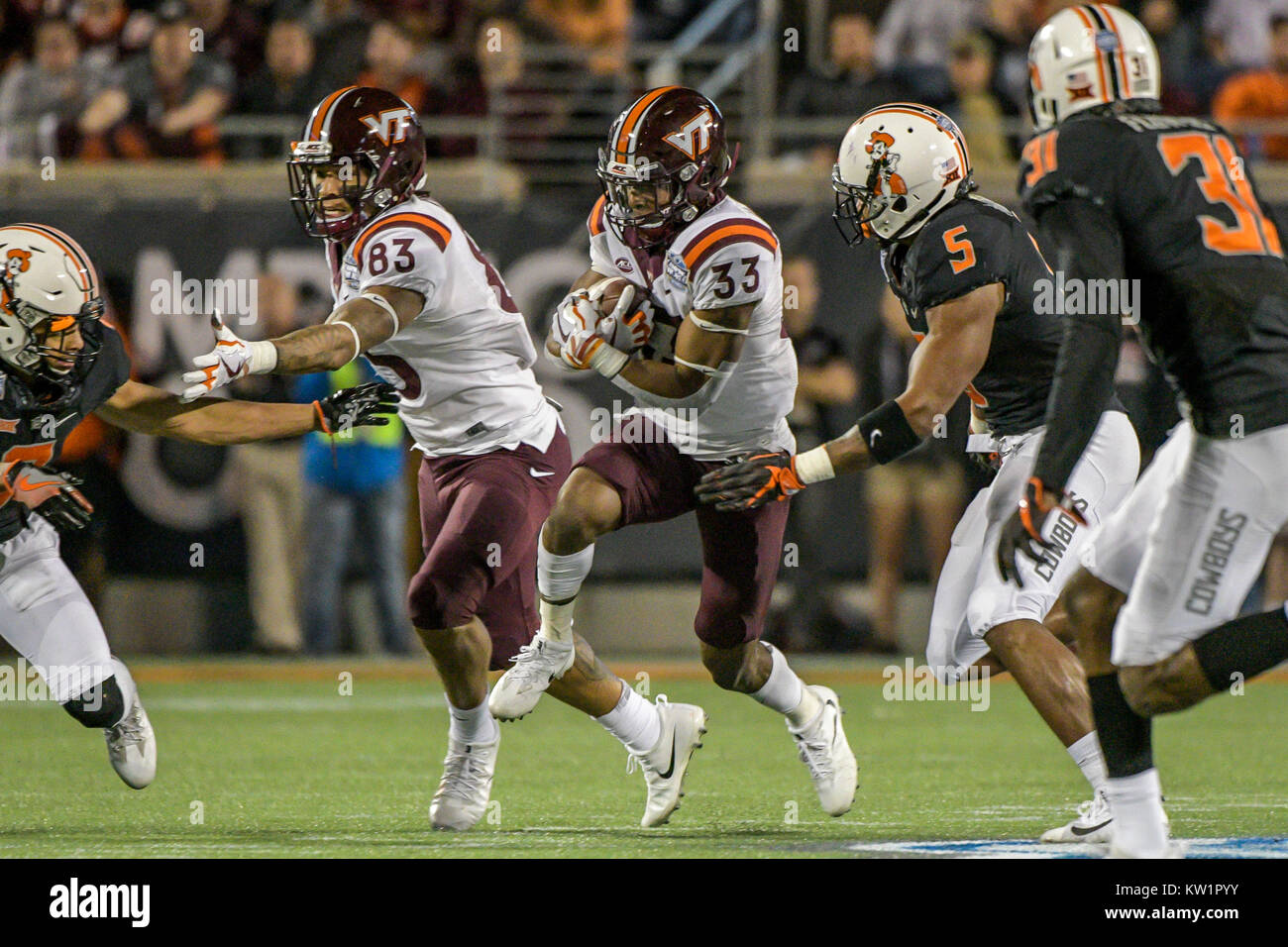Orlando, FL, USA. 28th Dec, 2017. Virginia Tech Hokies running back ...