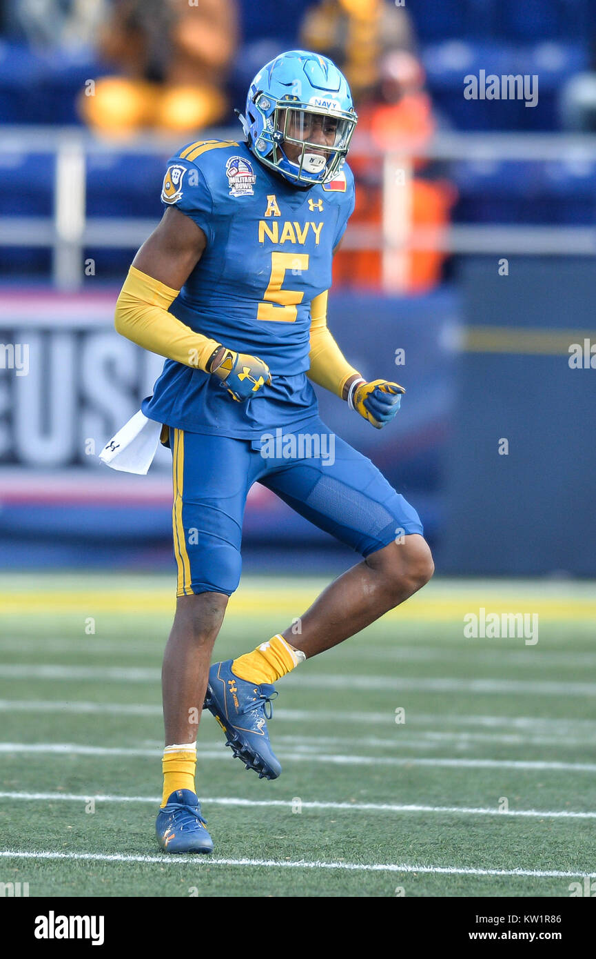 Annapolis, Maryland, USA. 28th Dec, 2017. JUSTIN NORTON (5) celebrates ...