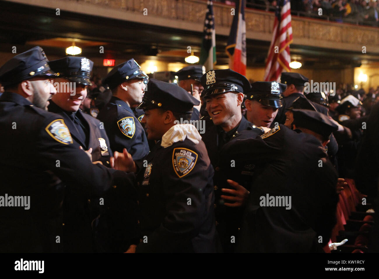 New York, New York, USA. 28th Dec, 2017. Newly minted NYPD Officers ...