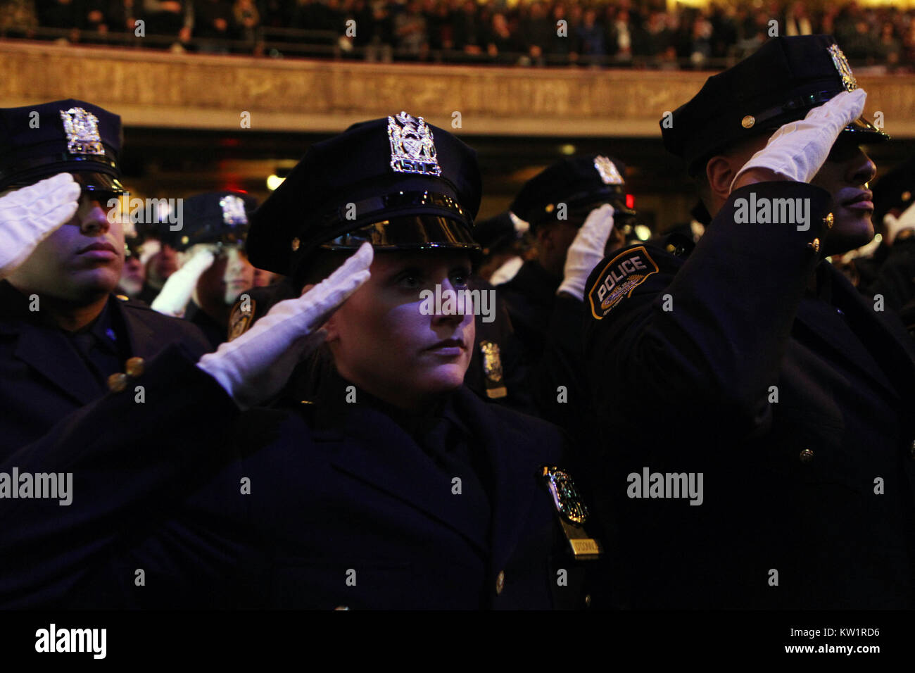 New York, New York, USA. 28th Dec, 2017. Newly minted NYPD Officers ...