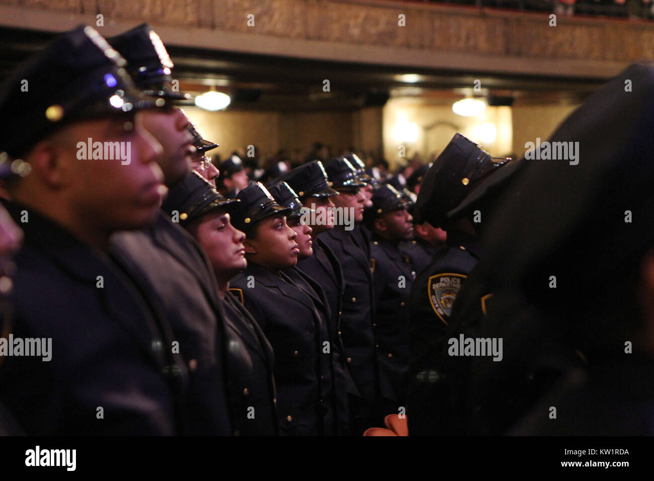 New York, New York, USA. 28th Dec, 2017. Newly minted NYPD Officers ...
