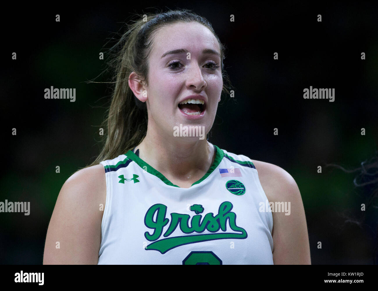 South Bend, Indiana, USA. 28th Dec, 2017. Notre Dame guard Marina ...