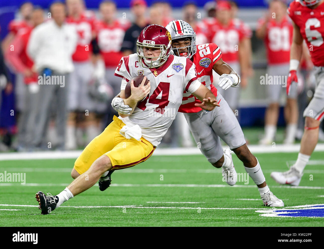 Arlington, Texas, USA. 29th December, 2017. USC Trojans quarterback Sam ...