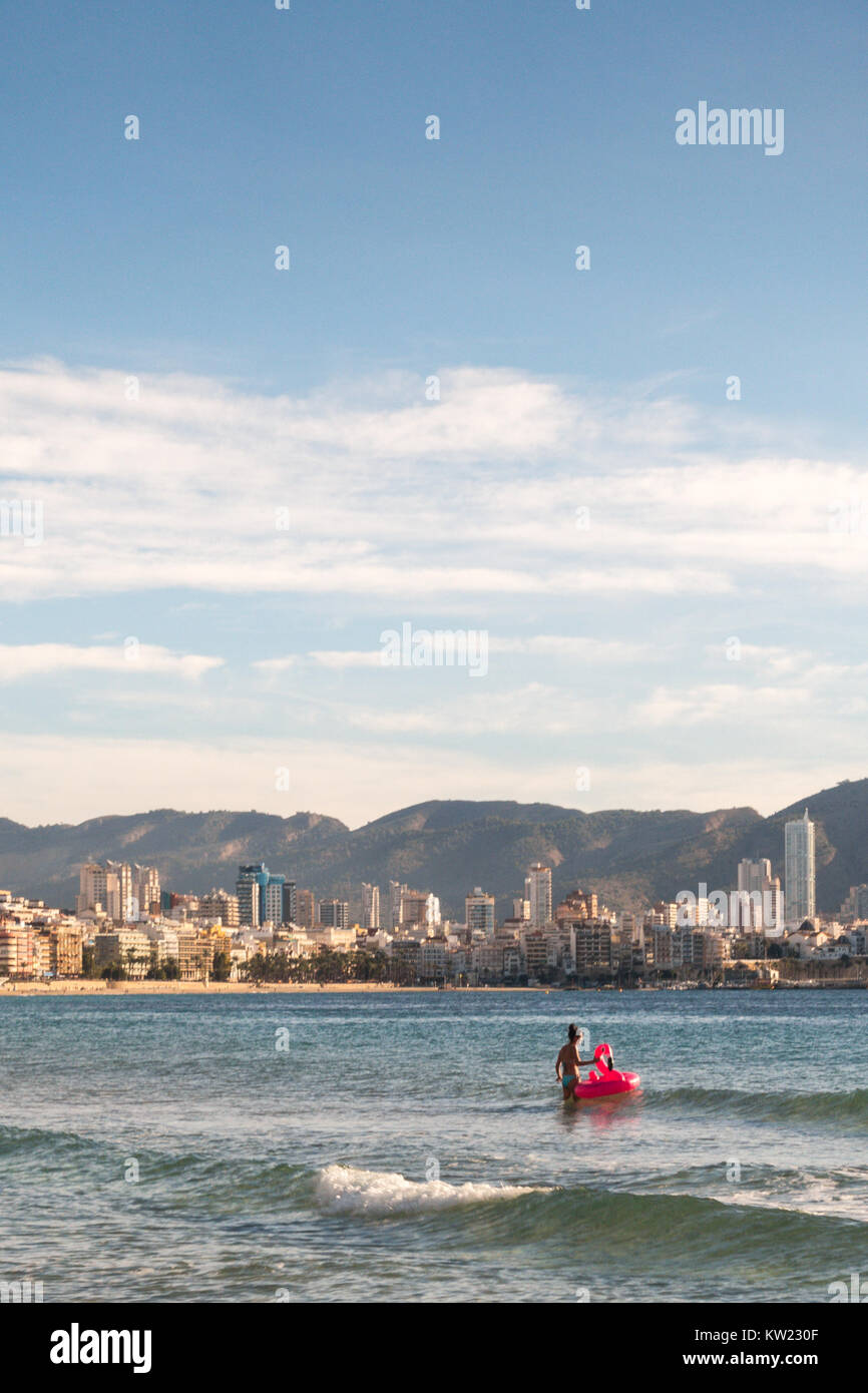 Benidorm, Costa Blanca, Spain. 30th December 2017. Hotter than normal ...