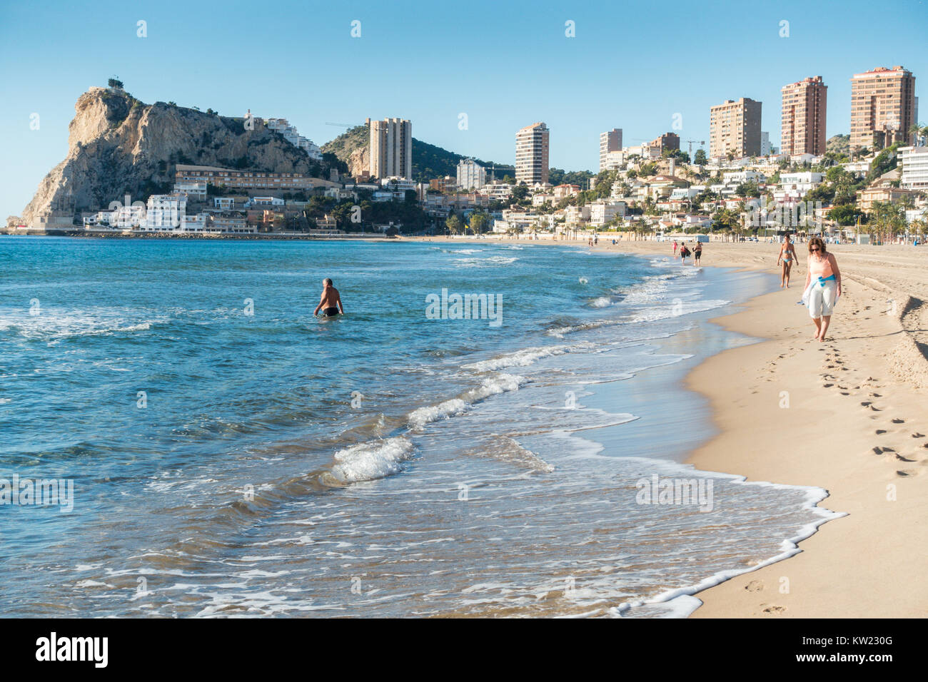 Benidorm, Costa Blanca, Spain. 30th December 2017. Hotter than normal ...