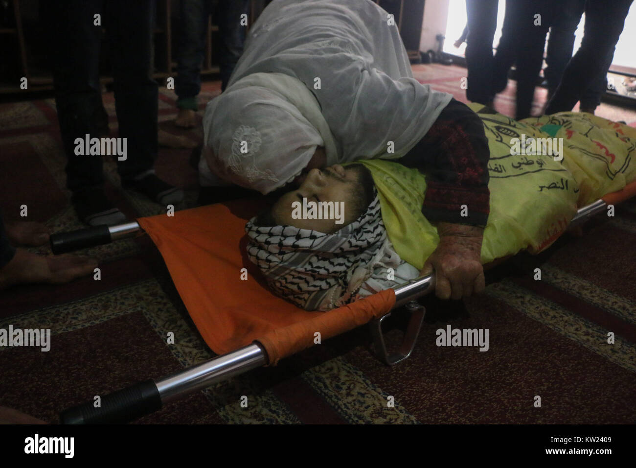 December 30, 2017 - The funeral of 21 years-old Palestinian Jamal ...