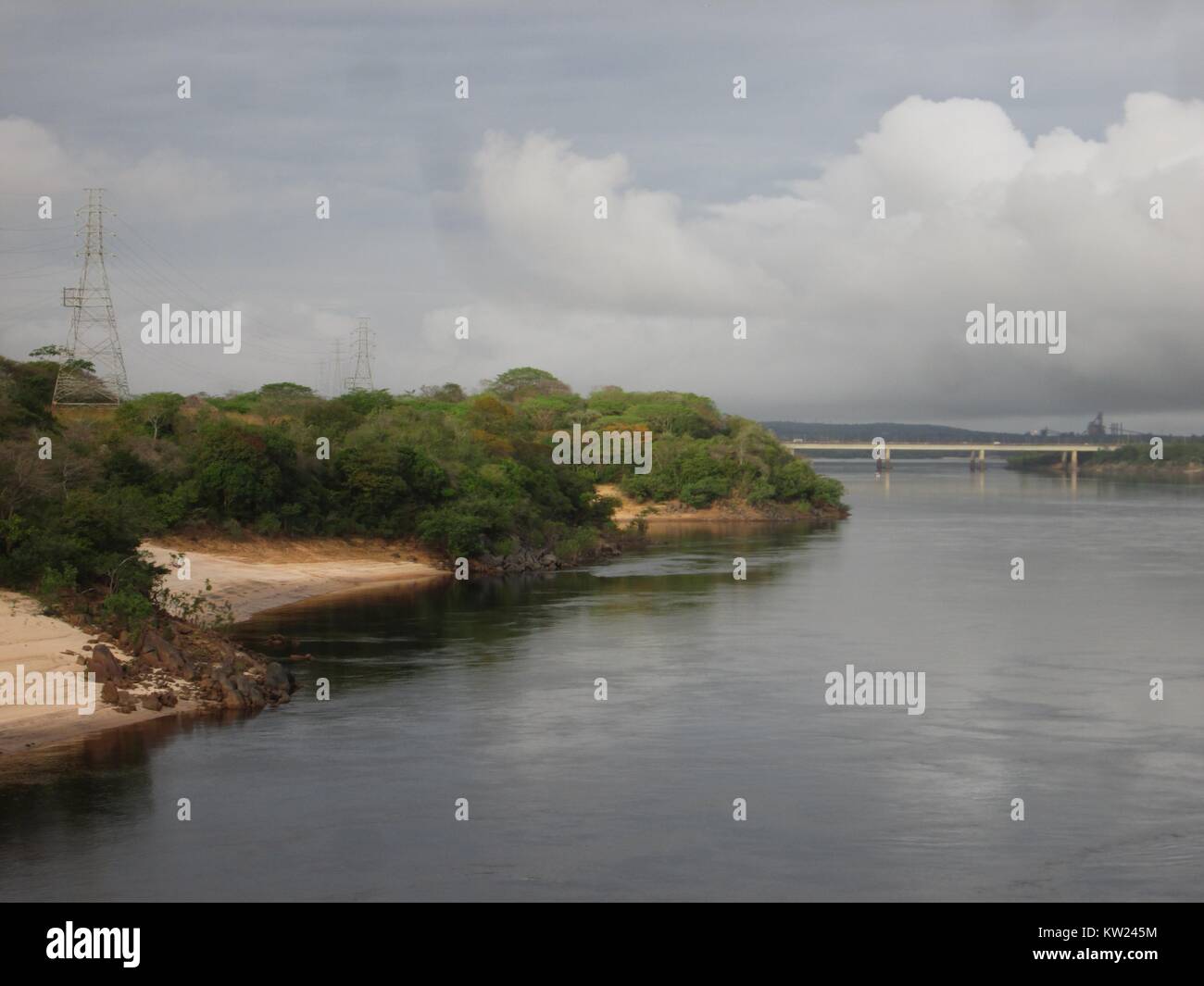 Venezuela, Guayana city, 30 December 2017, the weather today was cloudy ...