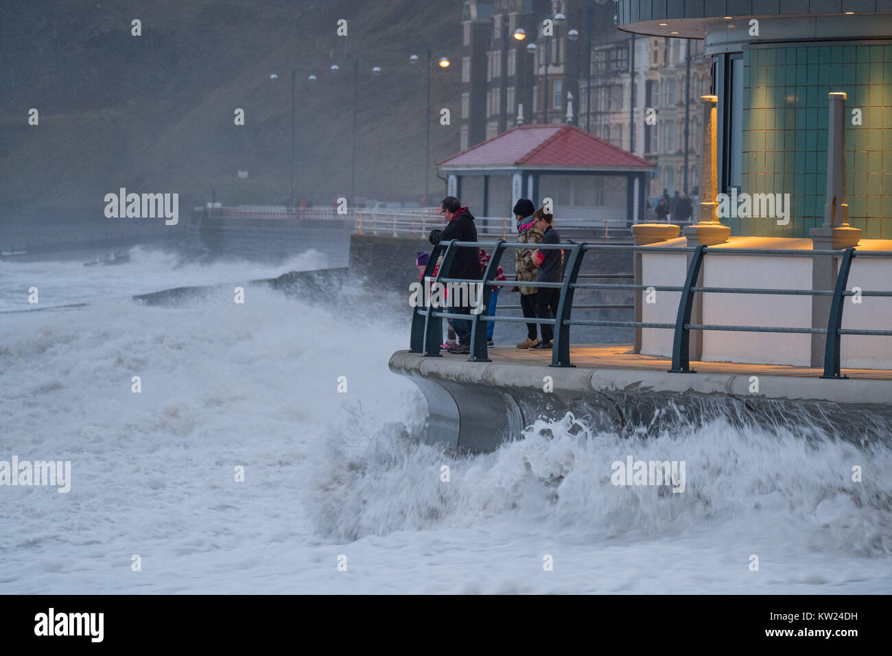 Aberystwyth, Wales, UK. 30th December, 2017. UK Weather: On the ...