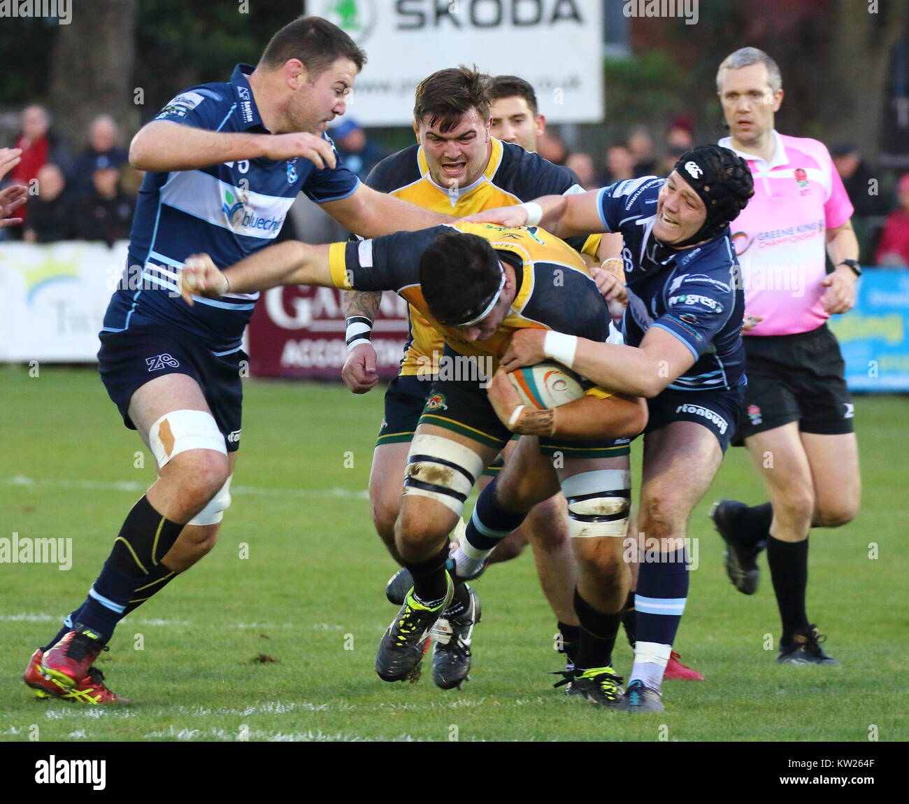 Bedford, UK. 30th December, 2017. Action from the Greene King IPA ...