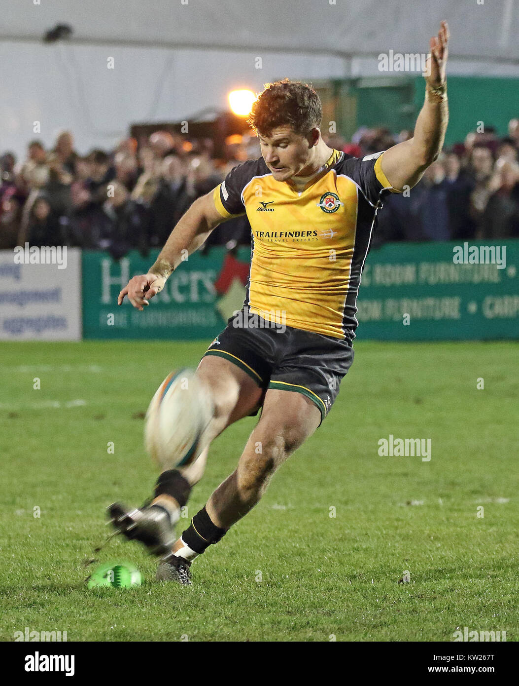 Bedford, UK. 30th December, 2017. Action from the Greene King IPA ...