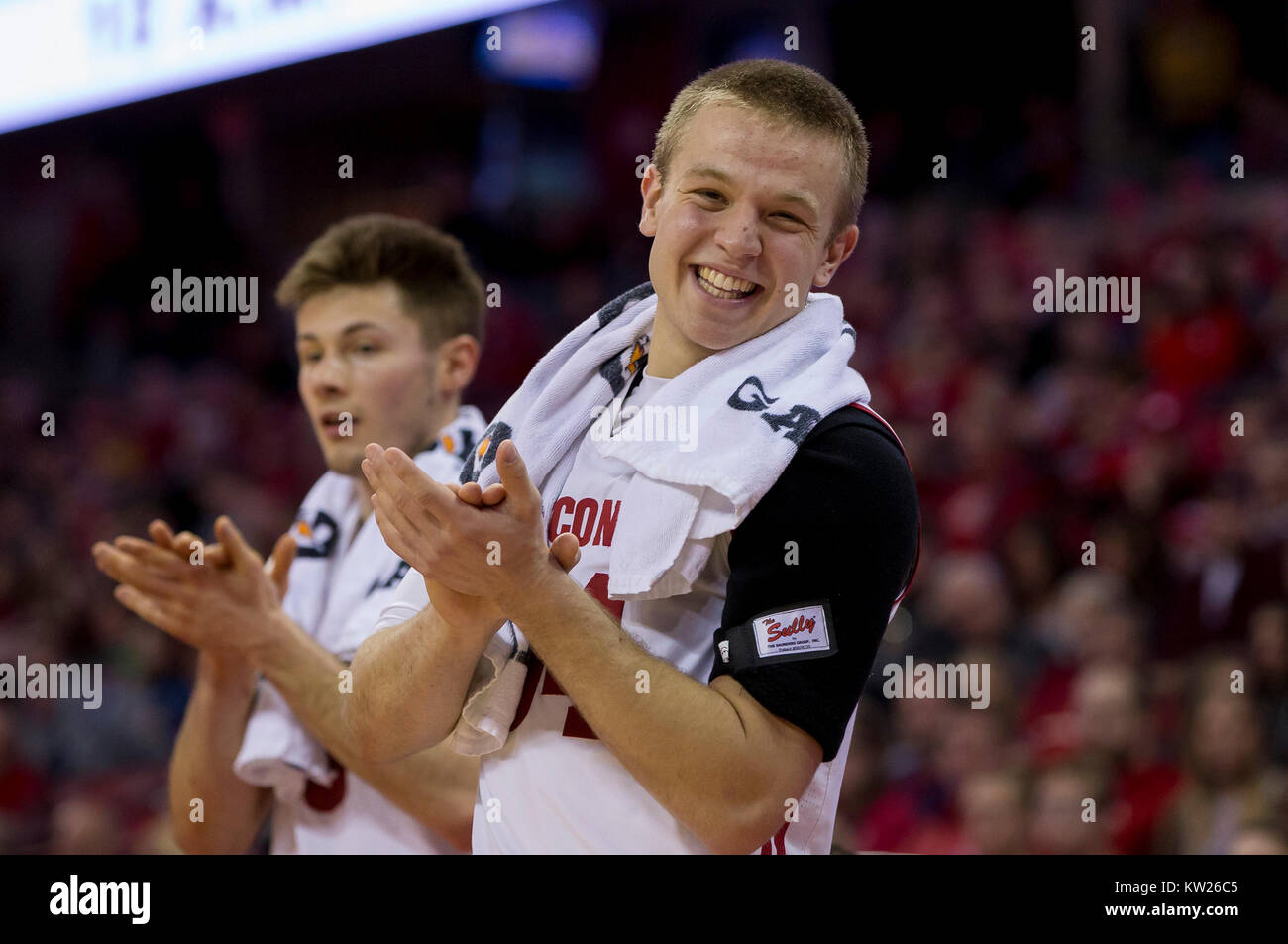 Madison, WI, USA. 29th Dec, 2017. Wisconsin Badgers guard Brad Davison ...