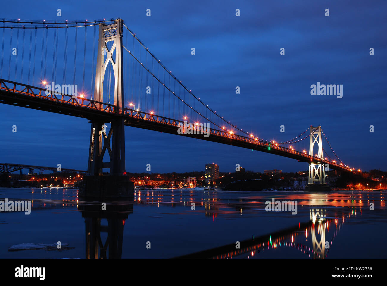 The Franklin D Roosevelt Bridge, also known as the Mid Hudson Bridge is ...